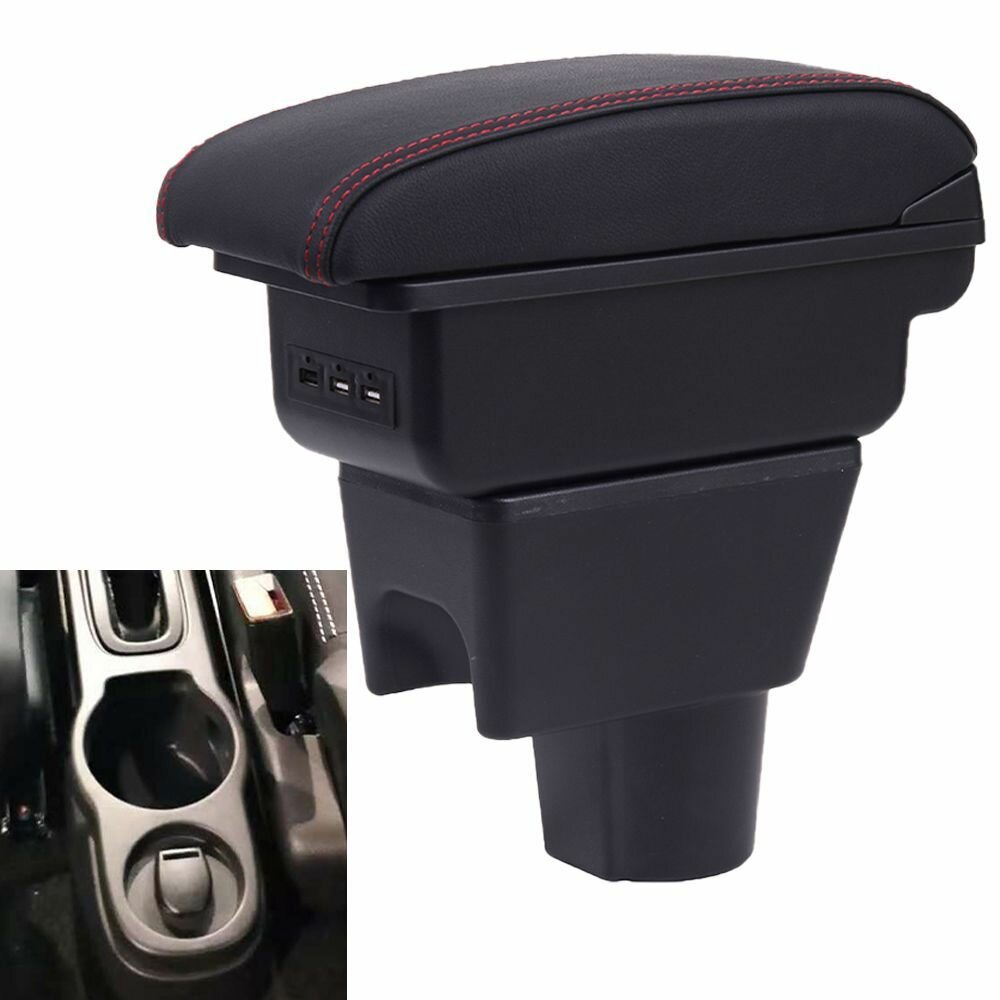 Коробка для автомобильного подлокотника Renault duster, USB-зарядное устройство, установленное на кронштейне