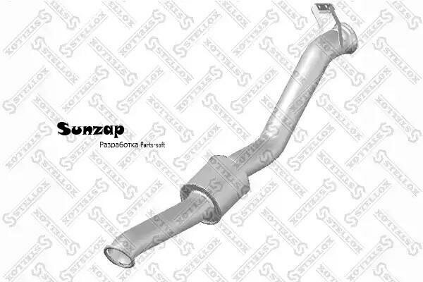 Труба глушителя! выхлопная 5-изг с бачком Scania 94/114/124/144/164 Stellox арт. 8203580SX