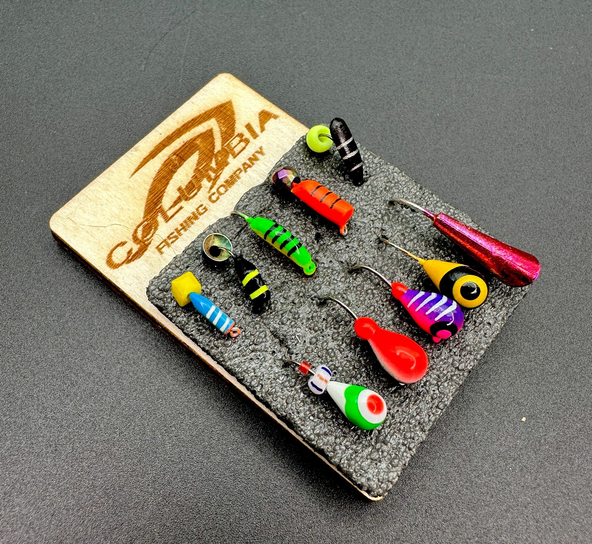 Мормышки вольфрамовые Luxe ручной работы для зимней рыбалки 10 шт 0.3 - 2.5 грамм Columbia Fishing company на окунь, плотву, лещ, красноперку подарок рыбаку на новый год