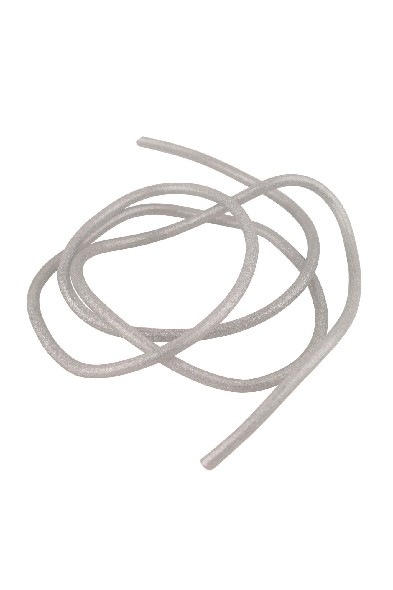 Три Кита кембрик d 2,0х4,0 серебро с блестками, длина 1 м для рыбалки и монтажа