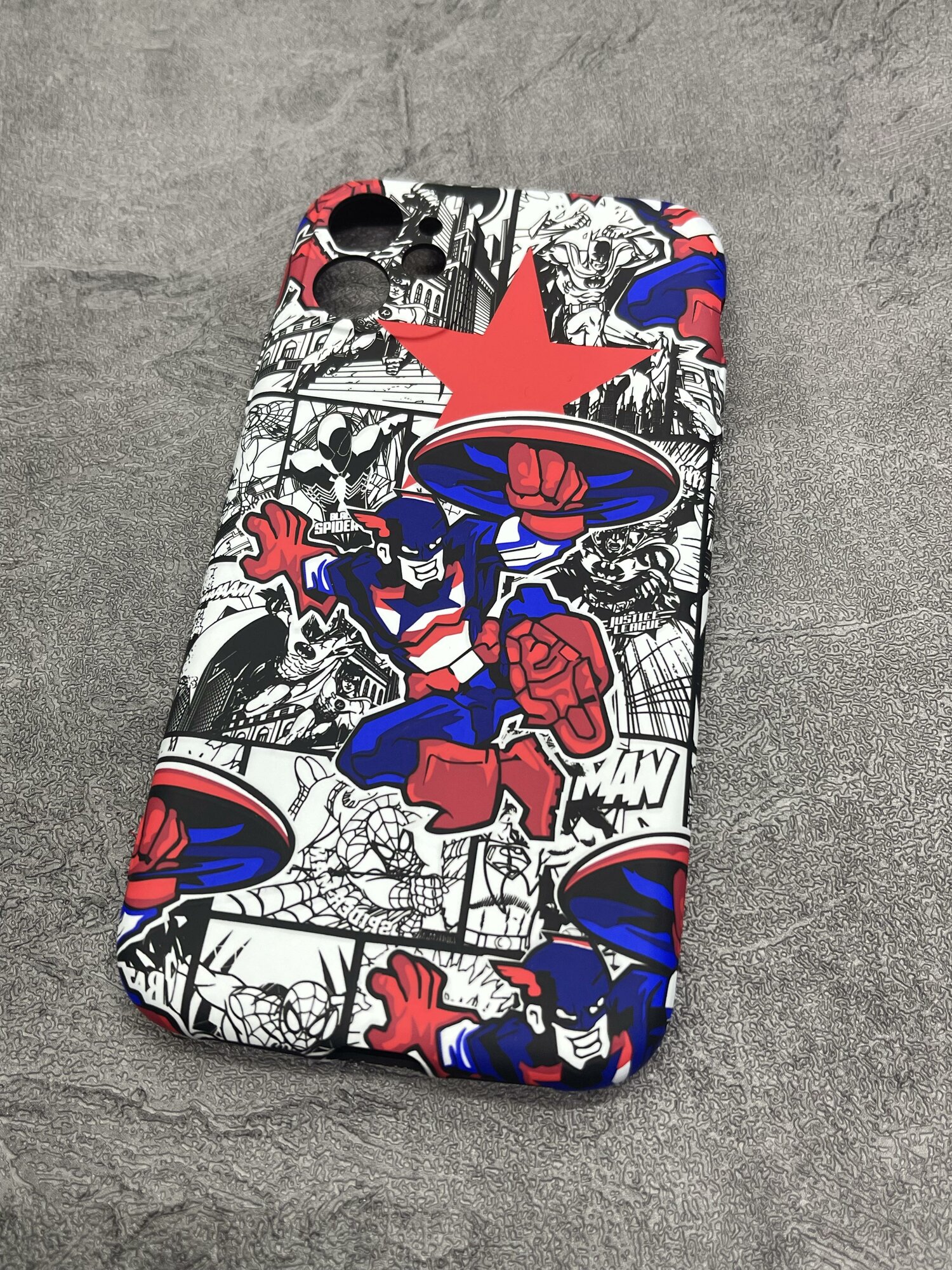 Чехол на iphone 11 , защитный кейс Luxo на айфон 11 кавс , soft-touch , с флуоресцентным рисунком Kaws