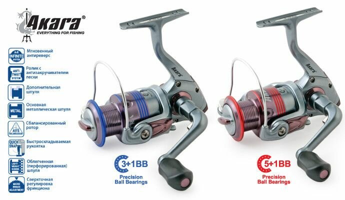 Катушка Akara Galeon FG3000A 3+1bb з/ш