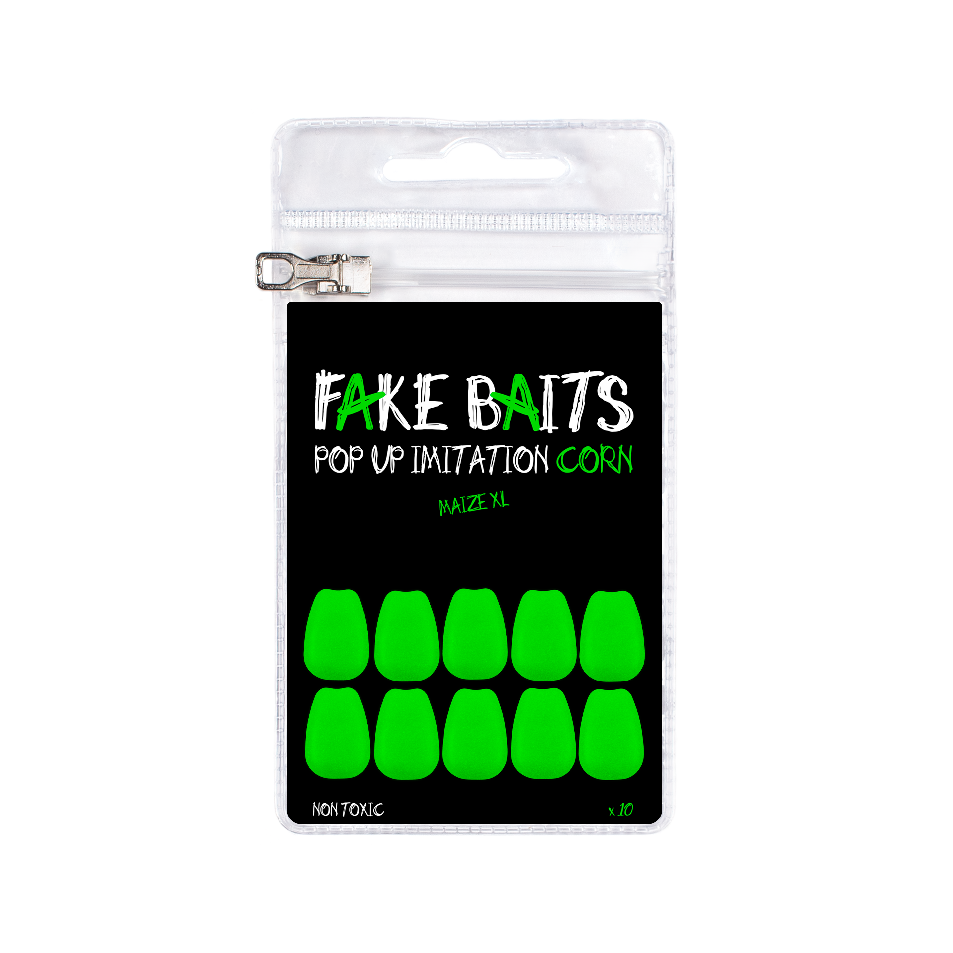 Искусственная кукуруза плавающая Fake Baits XL зеленая флюро