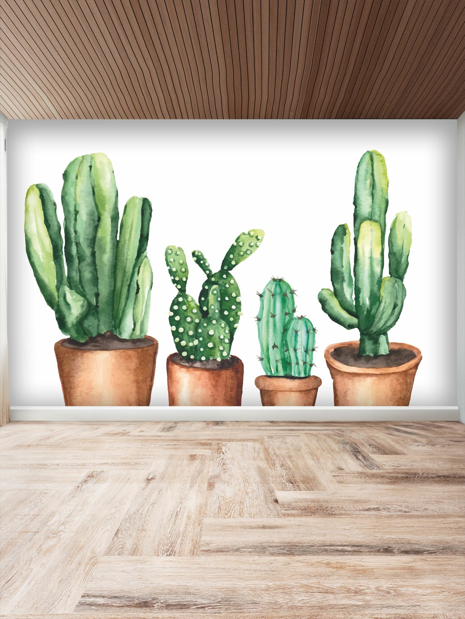 Фотообои Art IrbisPrint на стену " Кактусы " 400х270 на флизелиновой основе