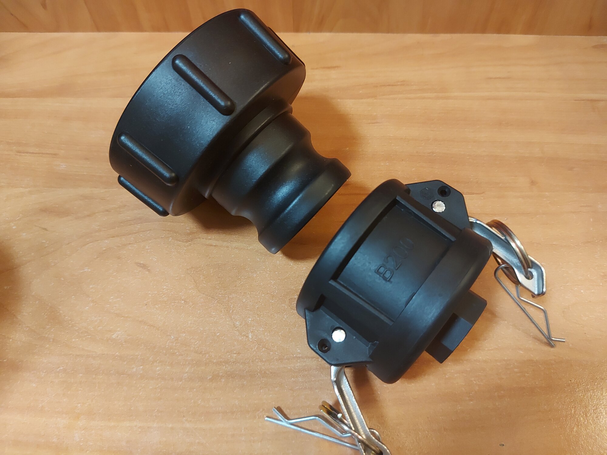 Комплект быстросъемное соединение Камлок для еврокуба 100мм (S100х8) и фитинг 3/4" внутренняя резьба