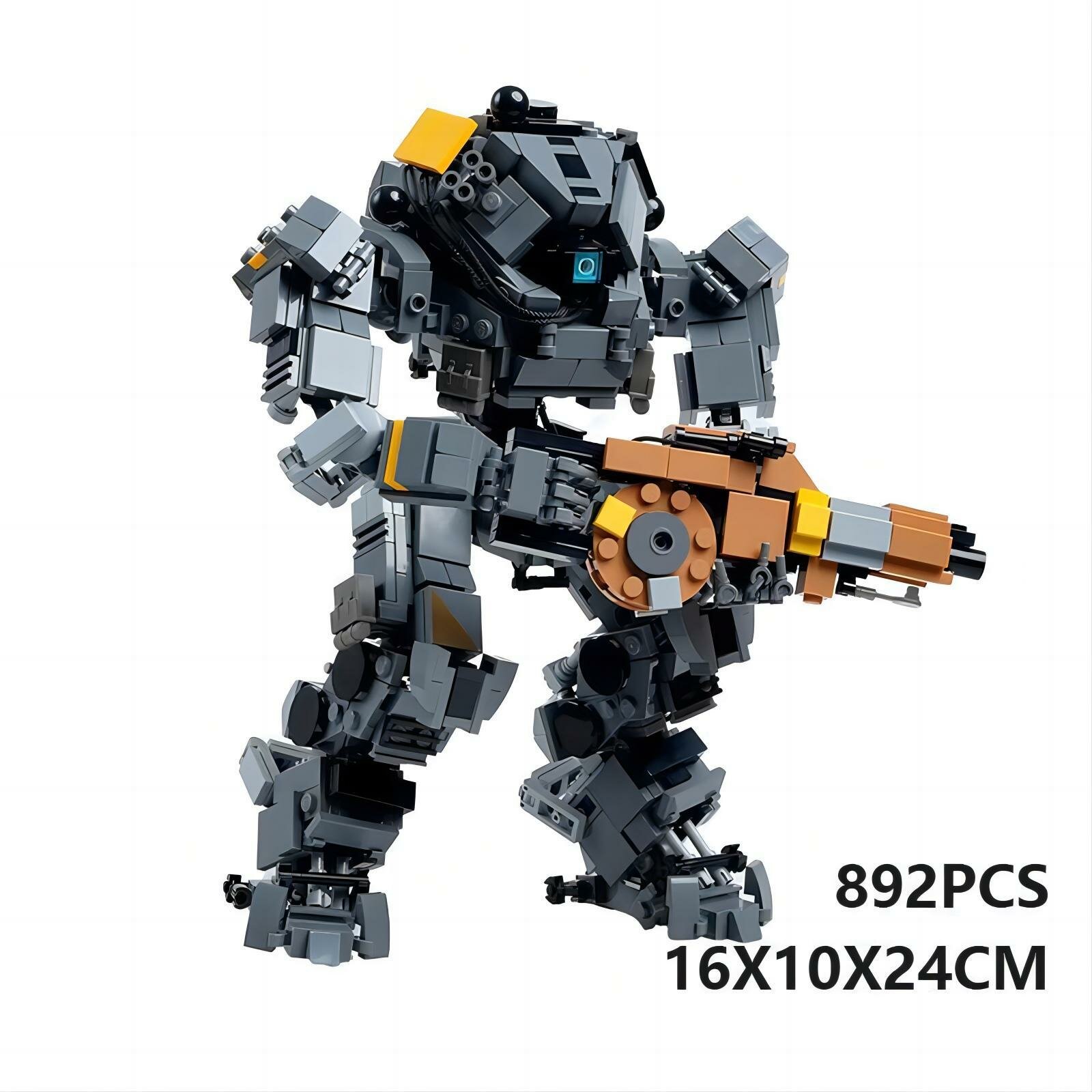 MOC Ion Mecha Titanfall 2 Периферийный строительный блок Рисунок Модель Игрушечный орнамент