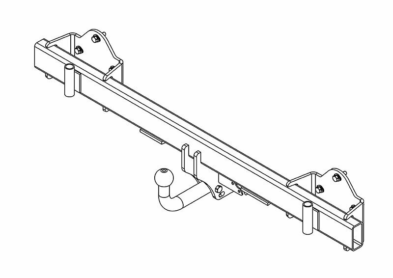 Фаркоп на BMW X5 (E53) (2000-2006) (без электрики, паспорт/сертификат в комплекте) Автос. BM 01