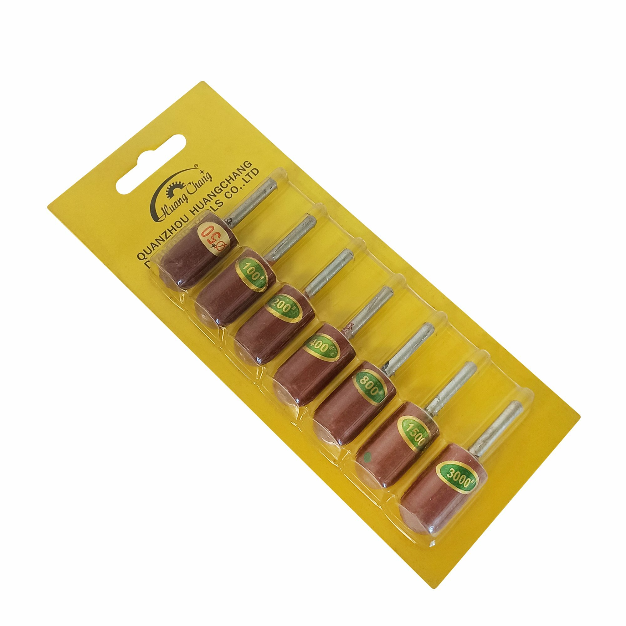 Фрезы полировальные HC Цилиндр с закруглением, хвостовик 6мм (7шт)