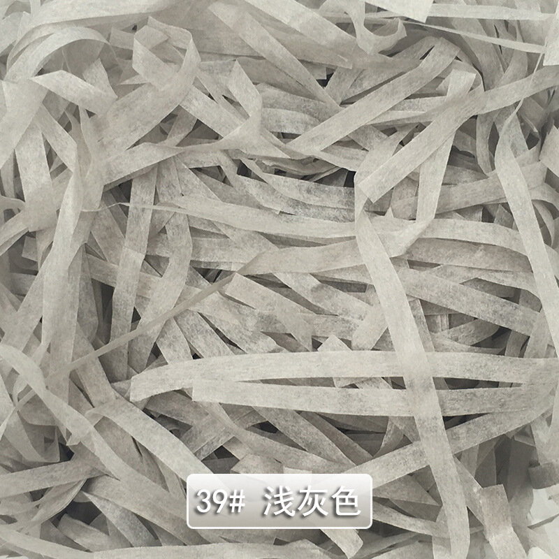 Рафия, измельчённая бумага, мятая бумага, декоративный наполнитель для подарочных и конфетных коробок, продается на вес.