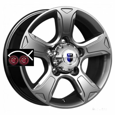Колесный диск K&K Атлант (КС757) 7x16 5x139.7 ET35 D108.5 серебристый