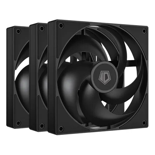Вентилятор ID-Cooling AS-120-K Trio 120х120x25 черный 4-pin (упак:3шт) Ret