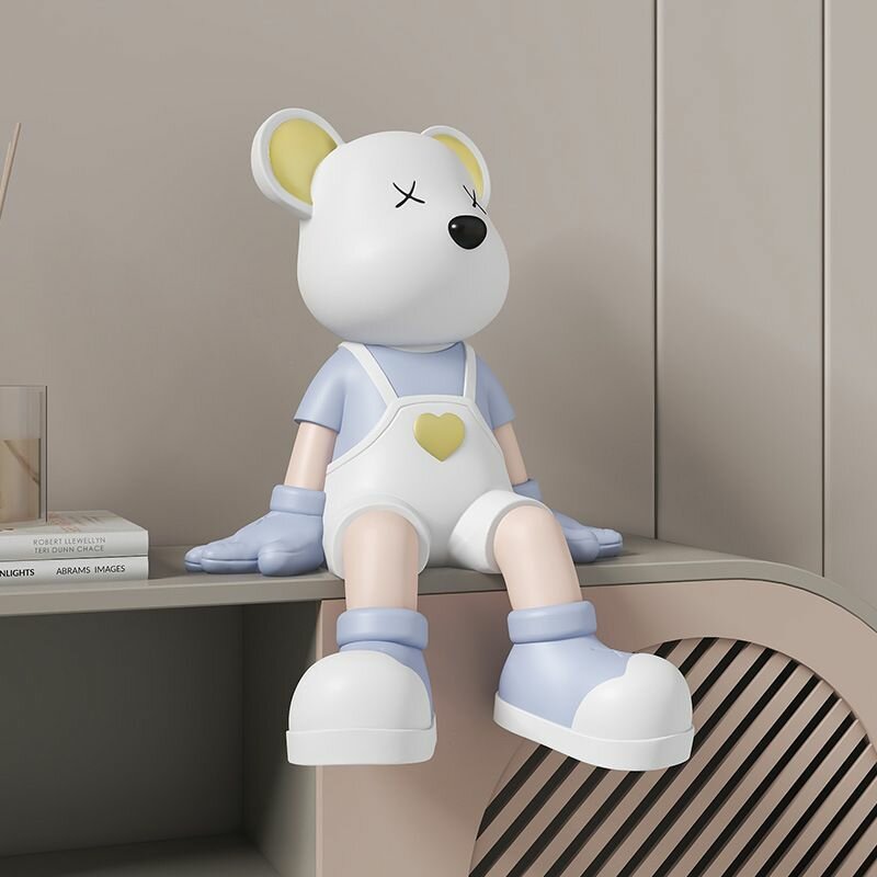 Подставка для телевизора в гостиной, жестокий медведь, сидячая поза, украшение/медведь любви, статуя