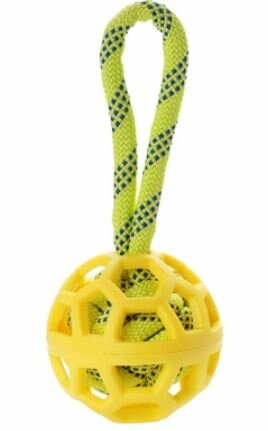 Kitty City Ажурный мяч на веревке (FETCH TUG) 9*21см