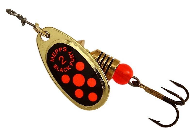 Блесна вращающаяся MEPPS BLACK FURY (4,5гр/Gold/Orange)