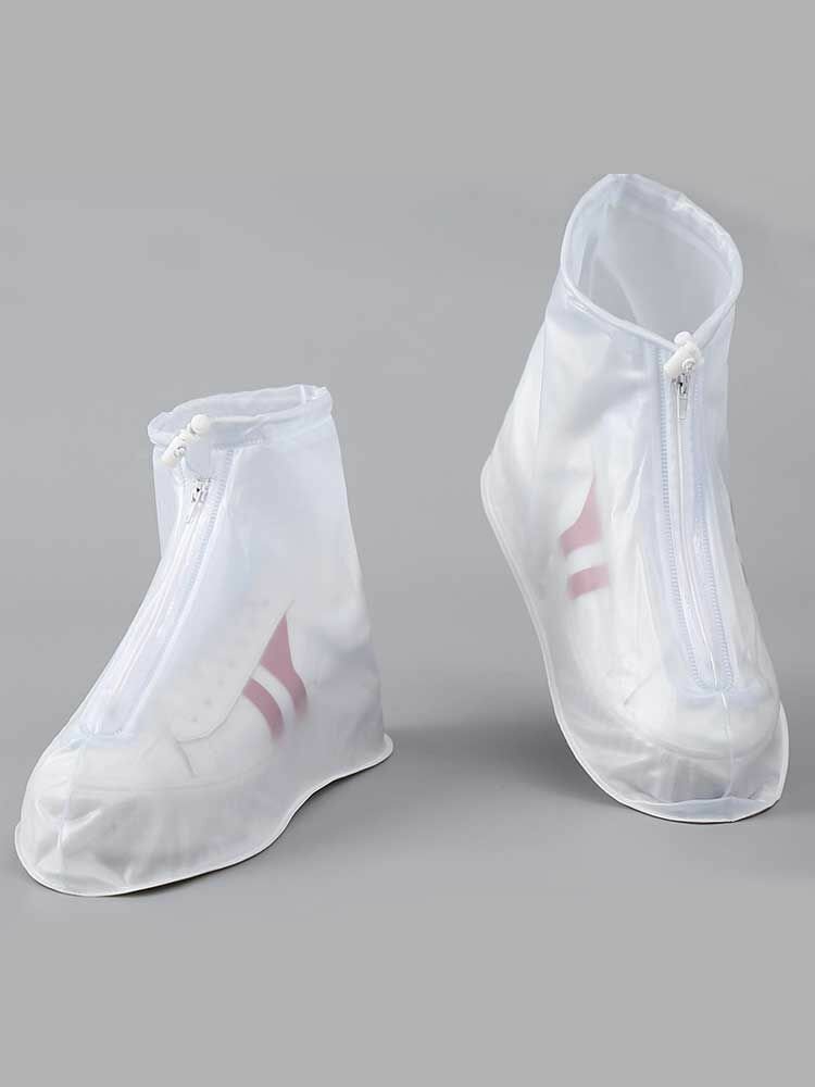 Дождевики PVC, для обуви, 2 шт, для мальчиков и девочек, белый