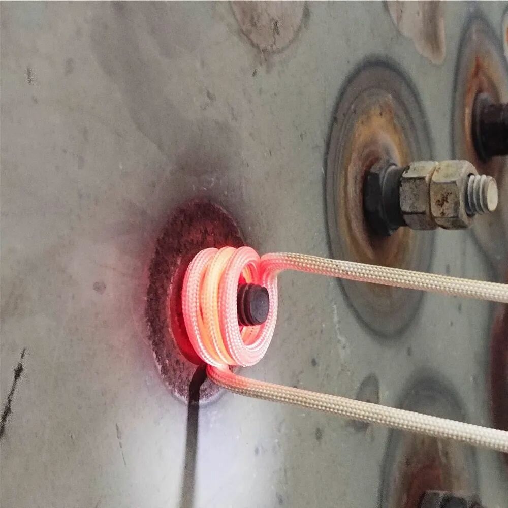 Комплект магнитного индукционного нагревателя,3 катушки,1200 Вт, Беспламенный ручной инструмент для удаления болтов