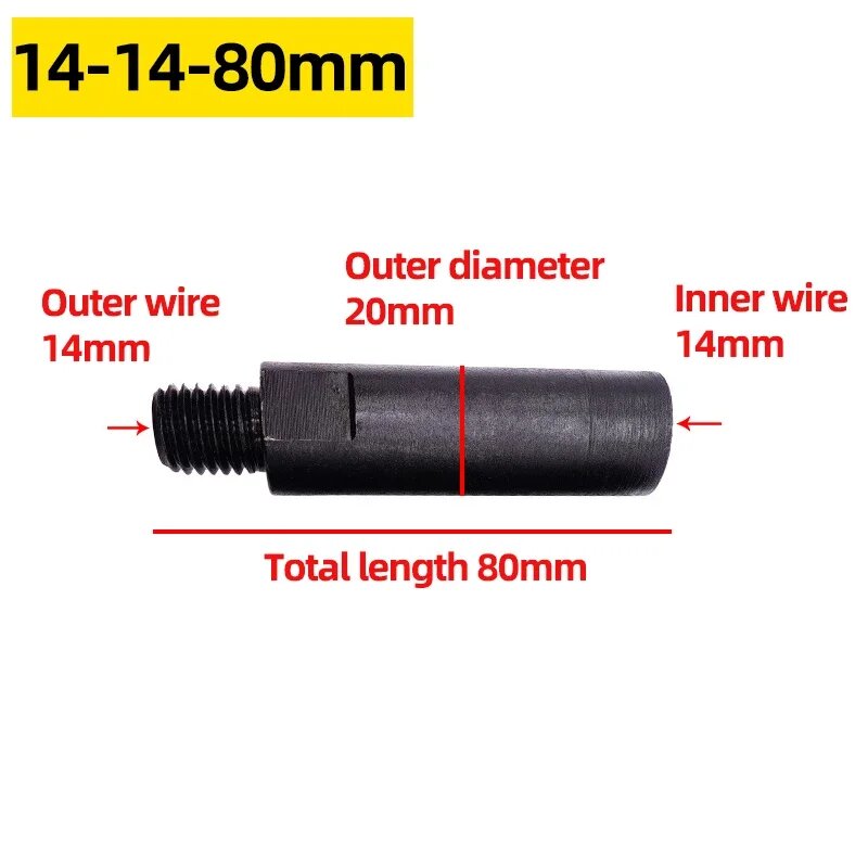 Удлинитель для угловой шлифовальной машины M10 M14 14-14-80mm