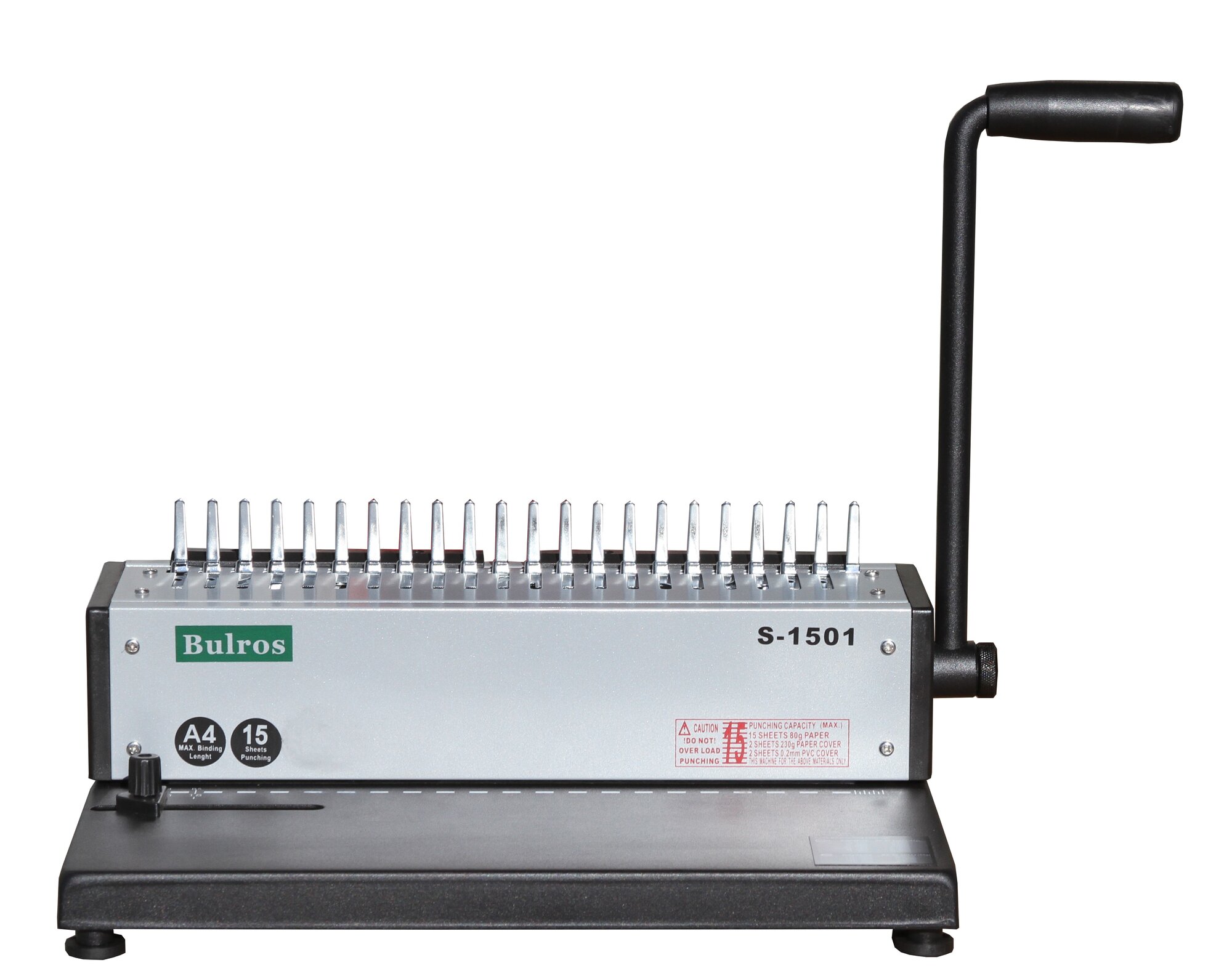 Переплетчик Bulros S-1501 на пластиковую пружину 9:16, A4 (297мм) 15/350 листов