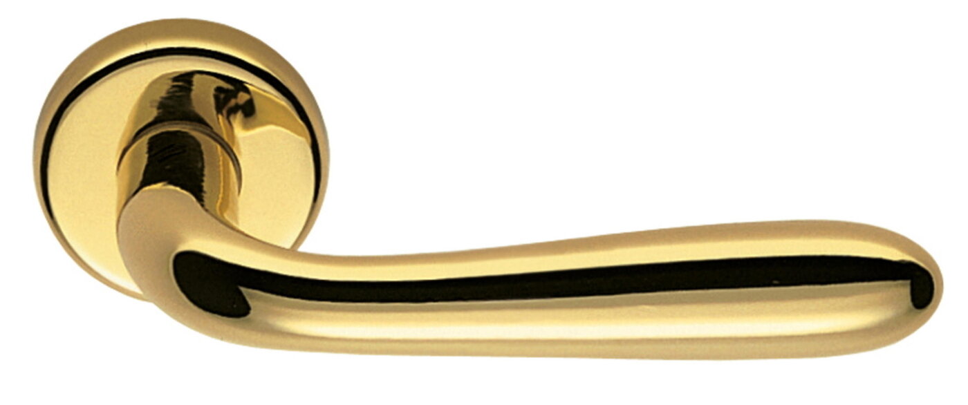 Дверная ручка на круглом основании COLOMBO Robot CD41RSB-OL полированная латунь