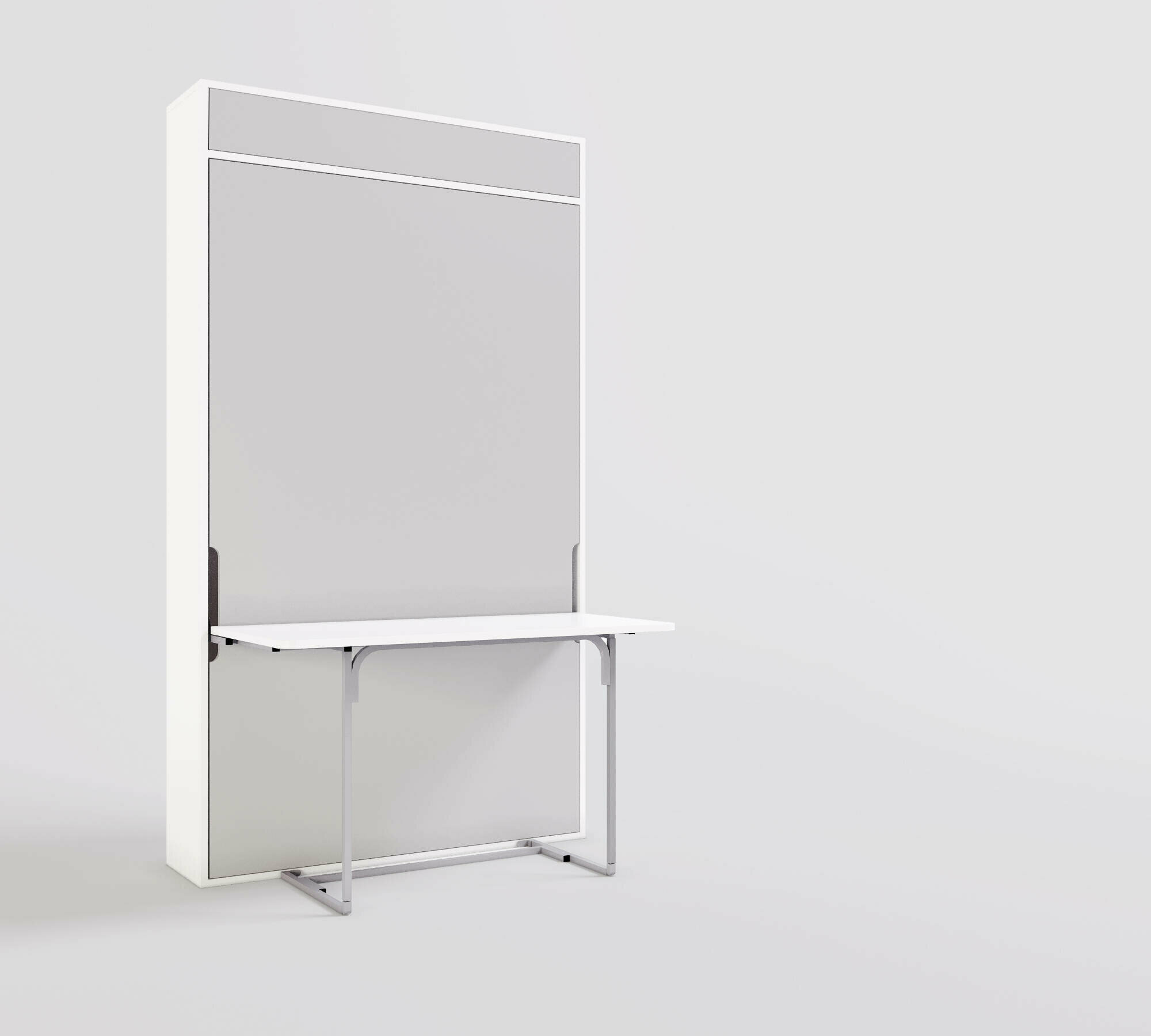 Шкаф кровать-трансформер со столом Летто Таволо 1200 с антресолью Лайт Тренд