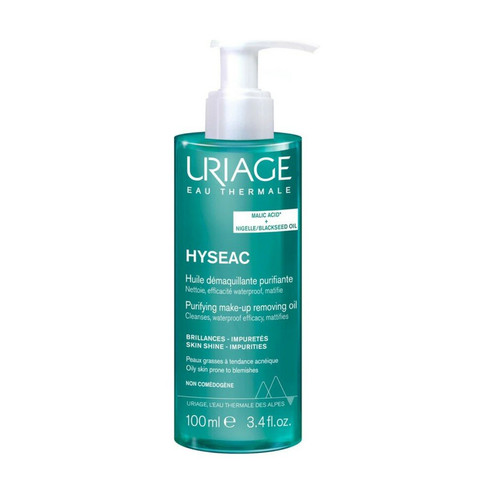 Uriage Hyseac Purifying Make-up Removing Oil Очищающее масло для снятия макияжа, 100 мл