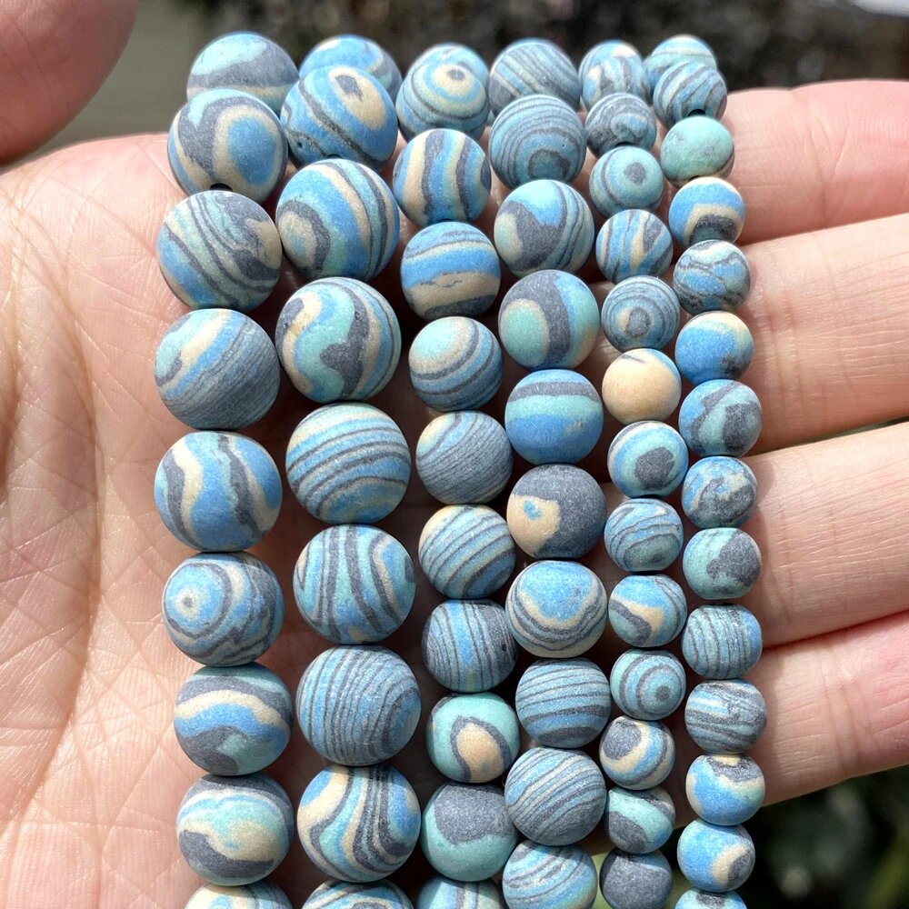 Малахитовые бусины CUIMD 4 6 8 10 12 мм