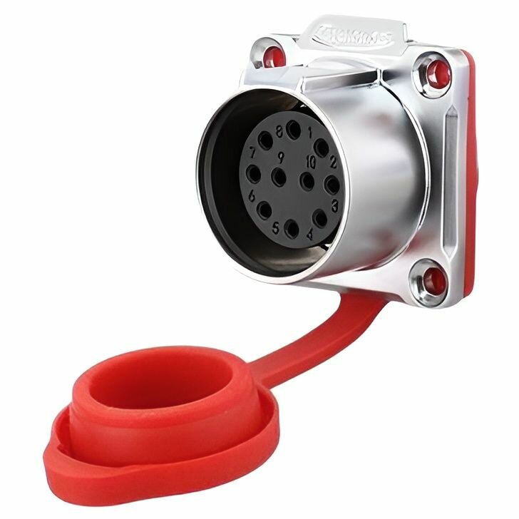 Разъем CNLINKO LP-24 10-пиновый, 10pin, мама, IP67