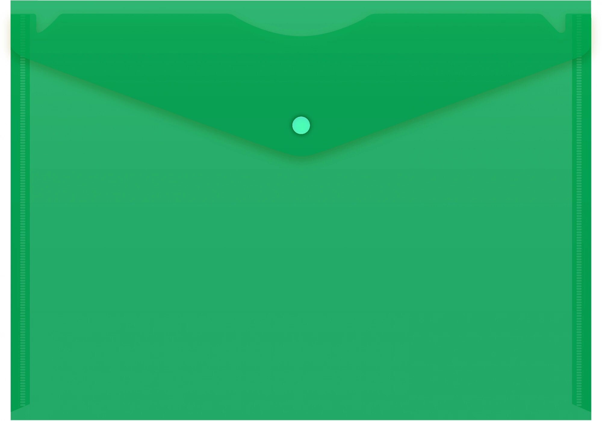 Конверт на кнопке Silwerhof Eco A4 пластик 0.12мм зеленый 2062973