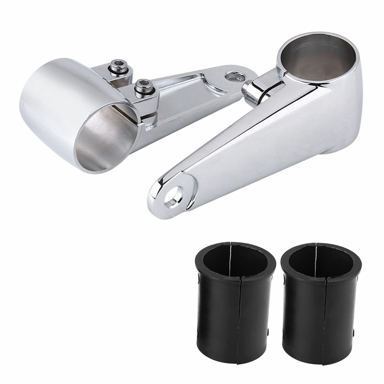 Хромированный кронштейн для фары мотоцикла, крепление на вилку 35 41 мм