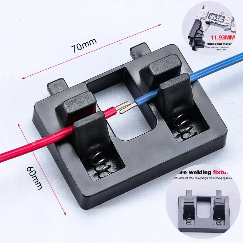 1 шт. держатель для сварки электрических проводов, противоскользящие зажимы, надежная фиксация, аксессуары для пайки