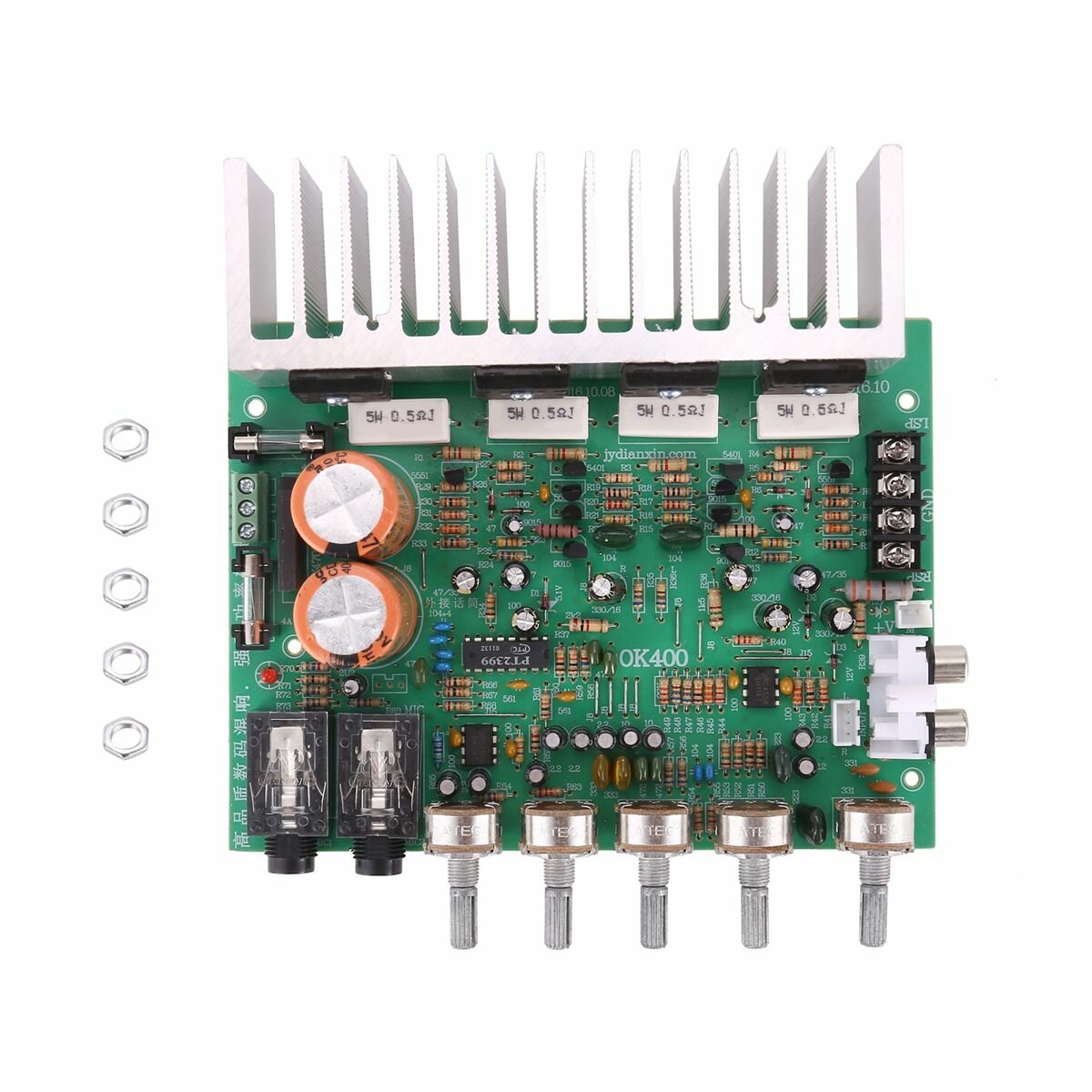 (T I N M) Плата усилителя звука Hifi Цифровой усилитель мощности реверберации 250 Вт X 2 2,0 Аудио предусилитель заднего с регулятором тона E3-004