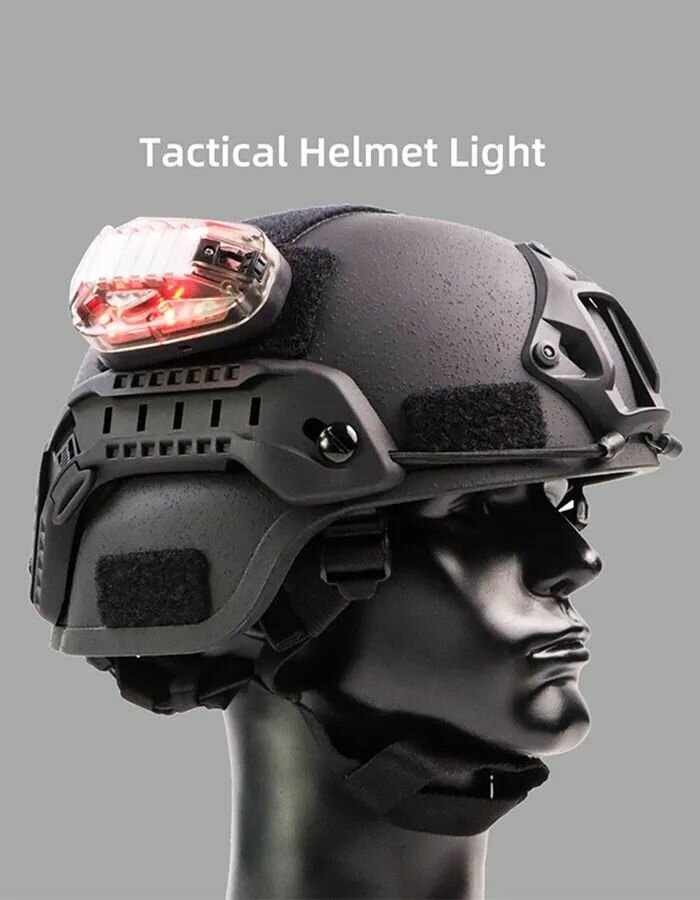 Фонарь-маячок для выживания на шлеме, проблесковый маячок на шлеме с волшебной лентой D