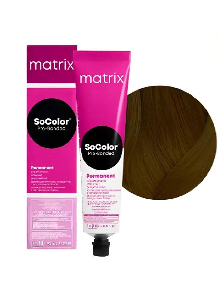 Краска для волос Matrix SoColor Pre-Bonded, Перманентная с бондером, 5A (5.1)