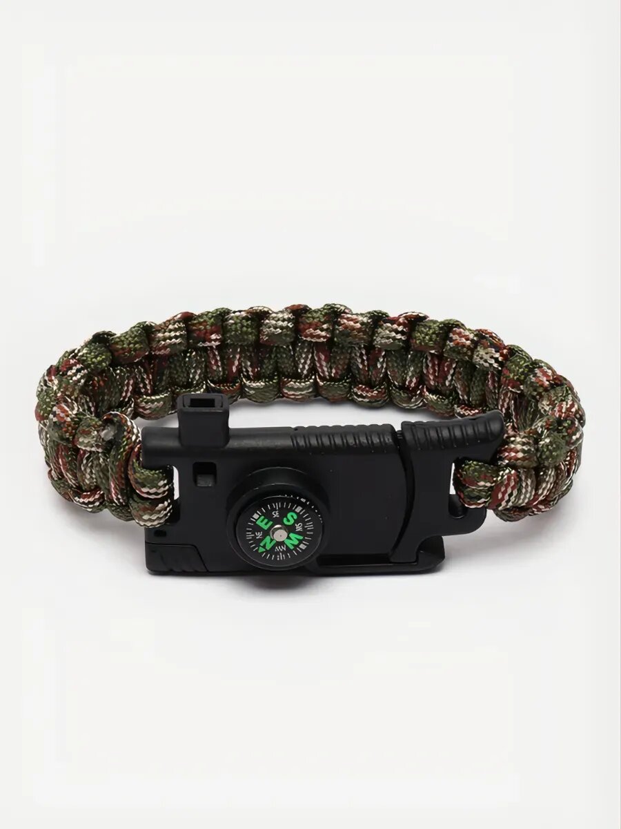 Тактический многофункциональный браслет-паракорд
