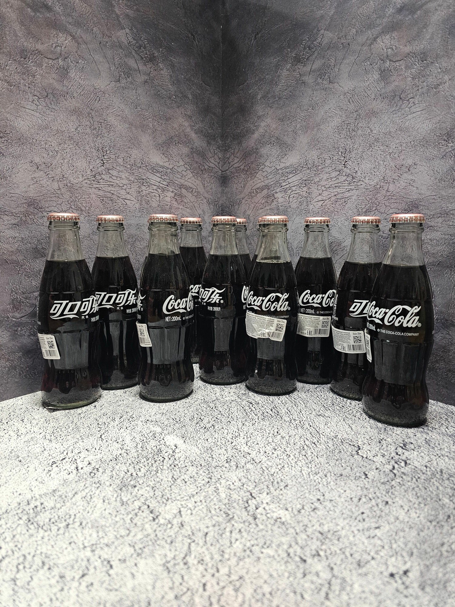 Coca-cola кока-кола классик в стеклянной бутылке, коробка12 бутылок 200 мл