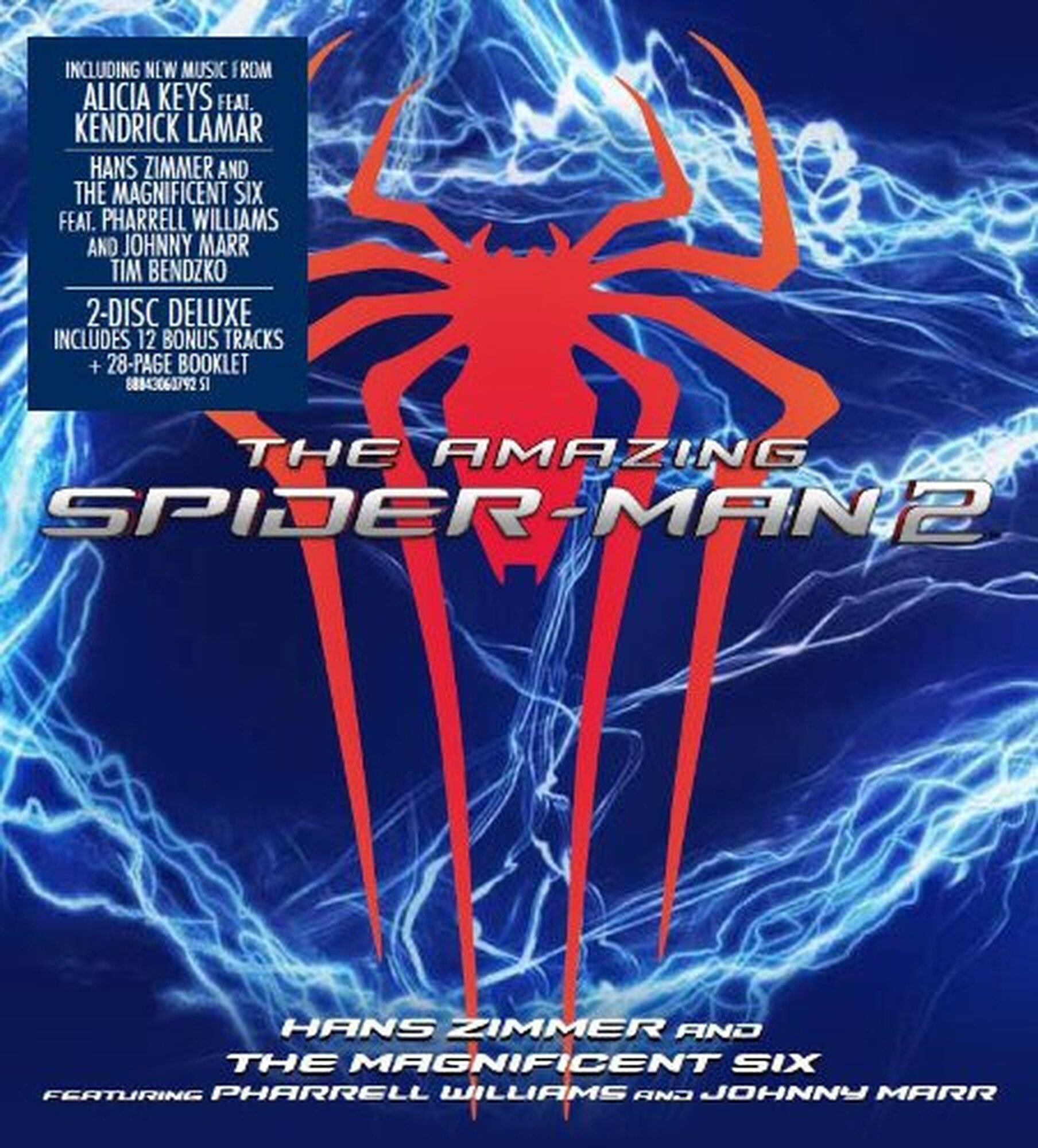 Музыкальный диск Hans Zimmer, The Magnificent Six, Pharrell Williams, Johnny Marr, The Amazing Spider-Man 2, 2CD, 2014