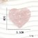 Патчи с кристаллами сердце BX241 pink 5x5.5cm