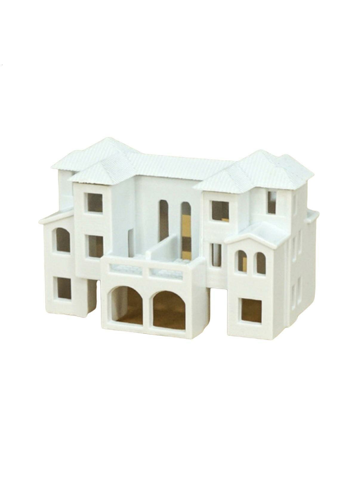 N Модель сборки дома виллы в масштабе 1: 500 Миниатюрная архитектурная модель здания Сцена Запредельного реализма DIY Painting