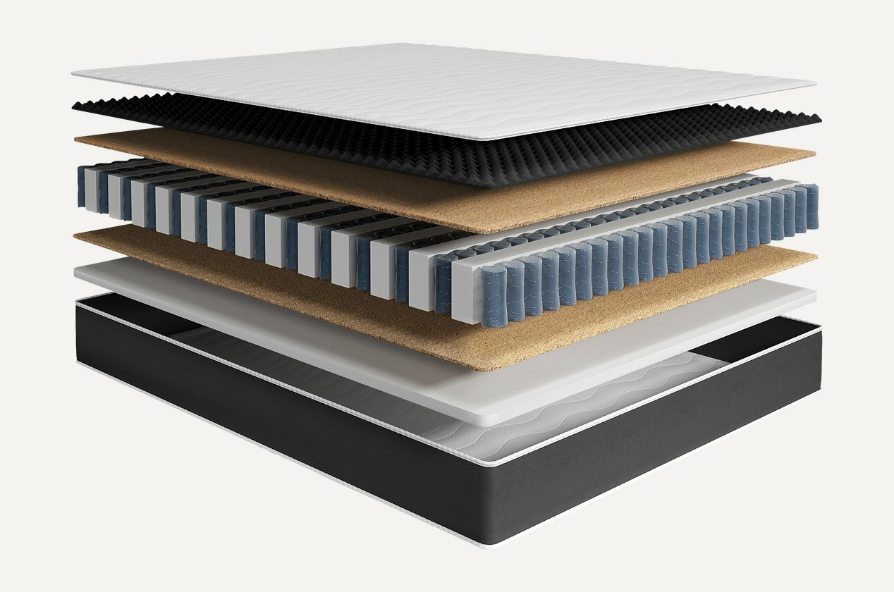 Матрас 90x200 Divan.ru Эслаун разносторонний, средний/жесткий, белый