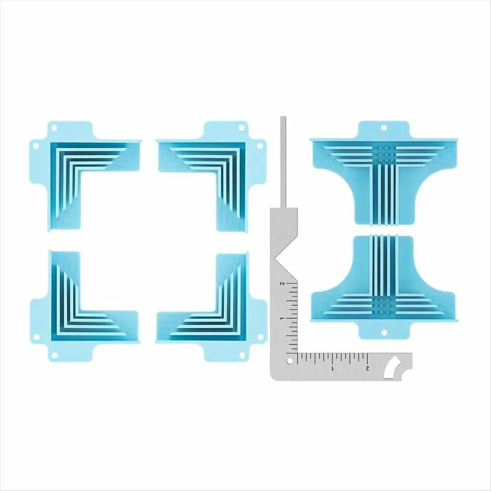 7 штук угловых направляющих для коробок из ДСП, для изготовления коробок, синие，（Рекомендуемые качественные продукты）