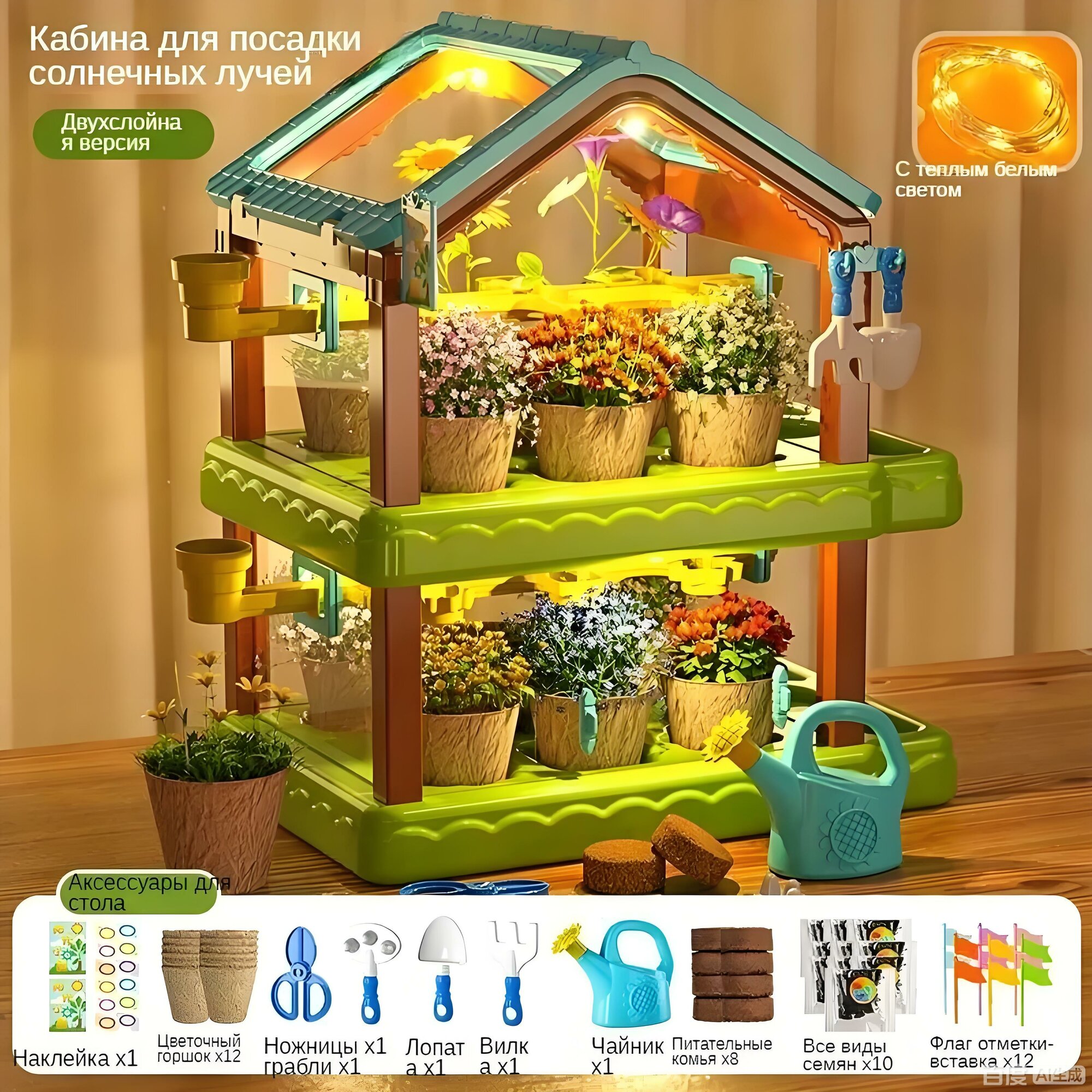 Детские игрушки выращивают декоративные украшения для домашних настольных столов, Имитировать выращивание игрушек