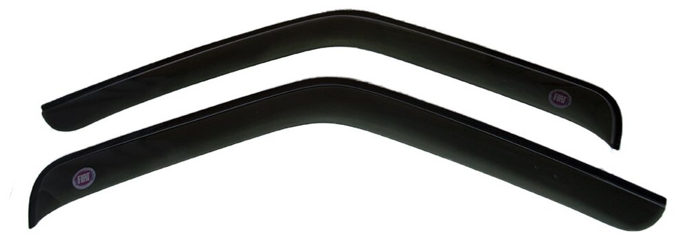 Дефлектор двери (ветровик) с лого на FIAT Ducato II (Кузов 244) (с 1994-2006 г. в; с 2006-> сборка в России)