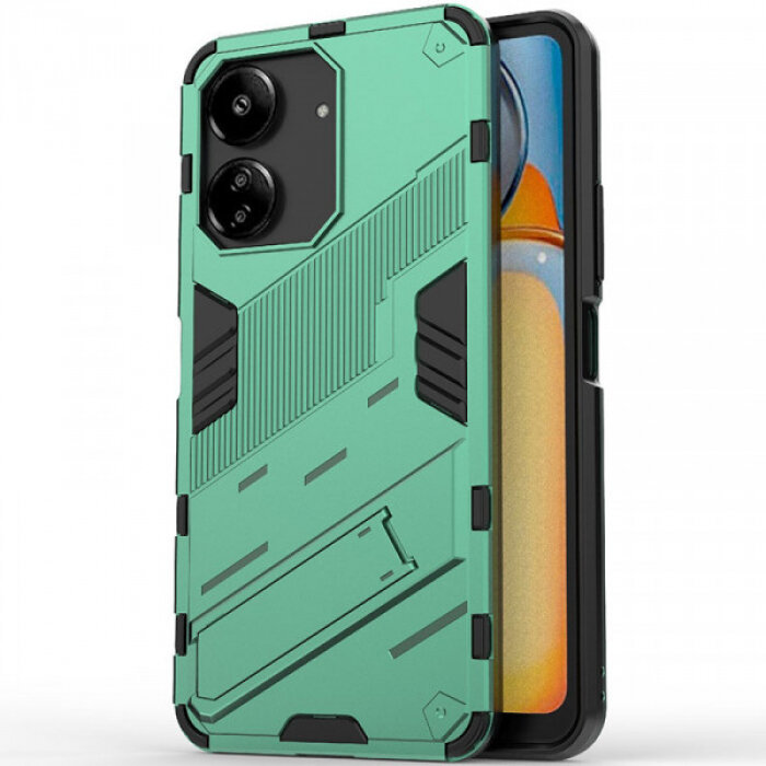 Megatron Противоударный чехол-подставка для Xiaomi Redmi 13C / Poco C65 4G с защитой камеры