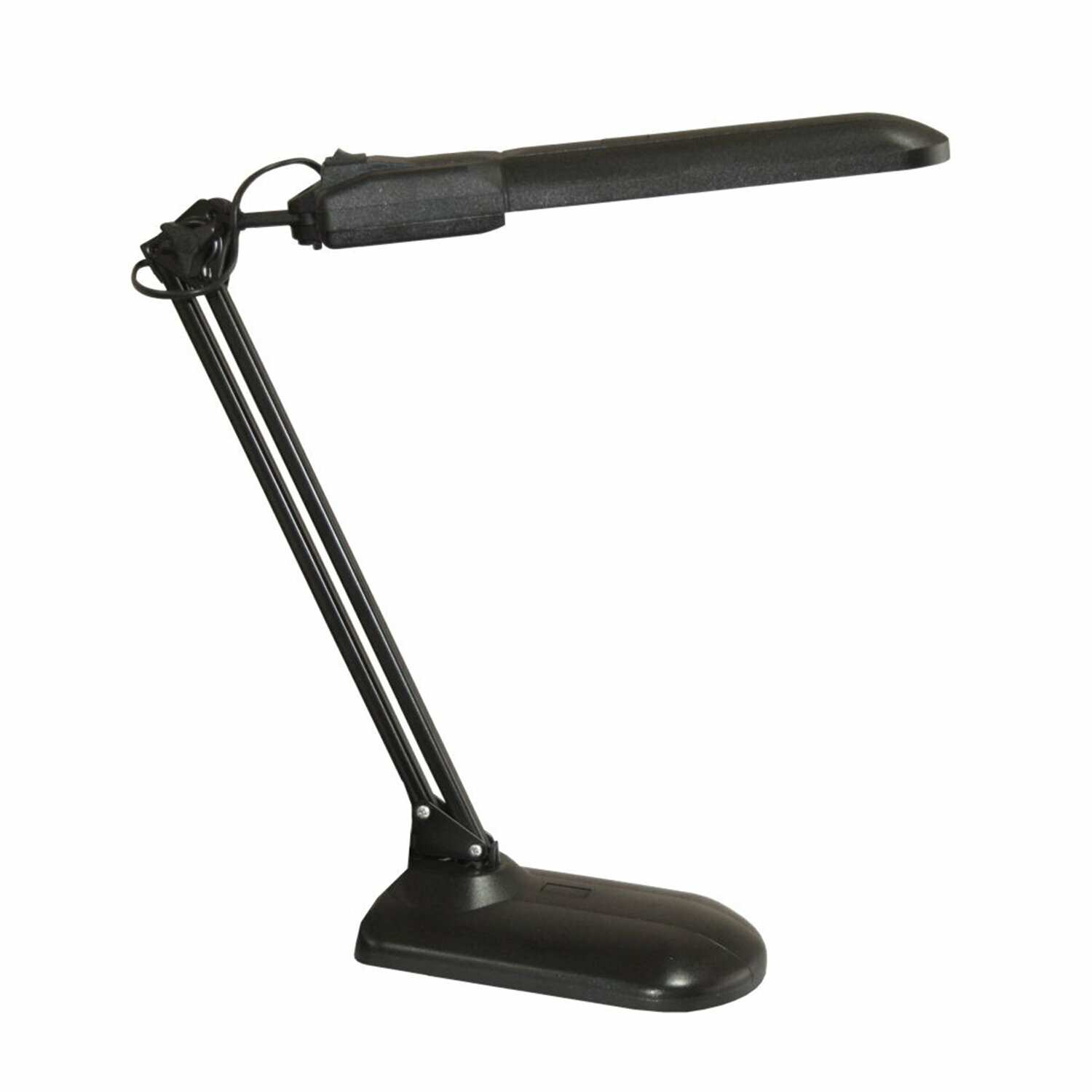 Настольная лампа светильник Дельта У на подставке, люминесцентная, цоколь 2G7, 11 Вт, чёрный