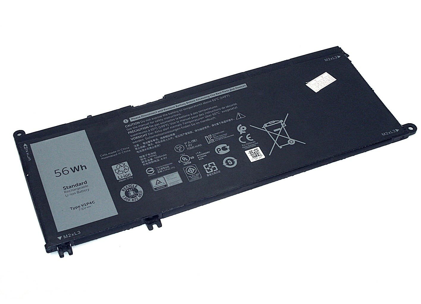 Аккумулятор для Dell Chromebook 14 2-in-1 7.6V (7300mAh)