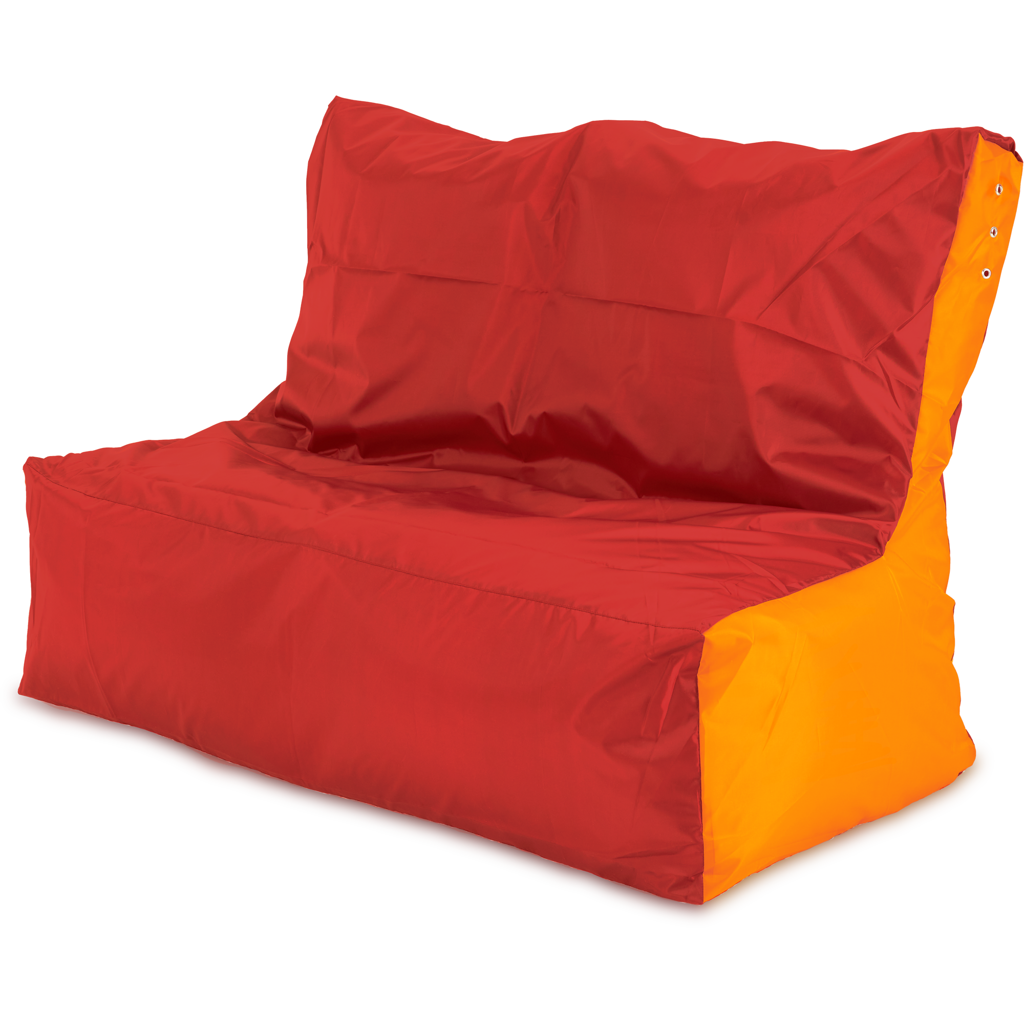 Кресло-мешок Пуффбери «Диван», размер большой, Оксфорд Красный и оранжевый