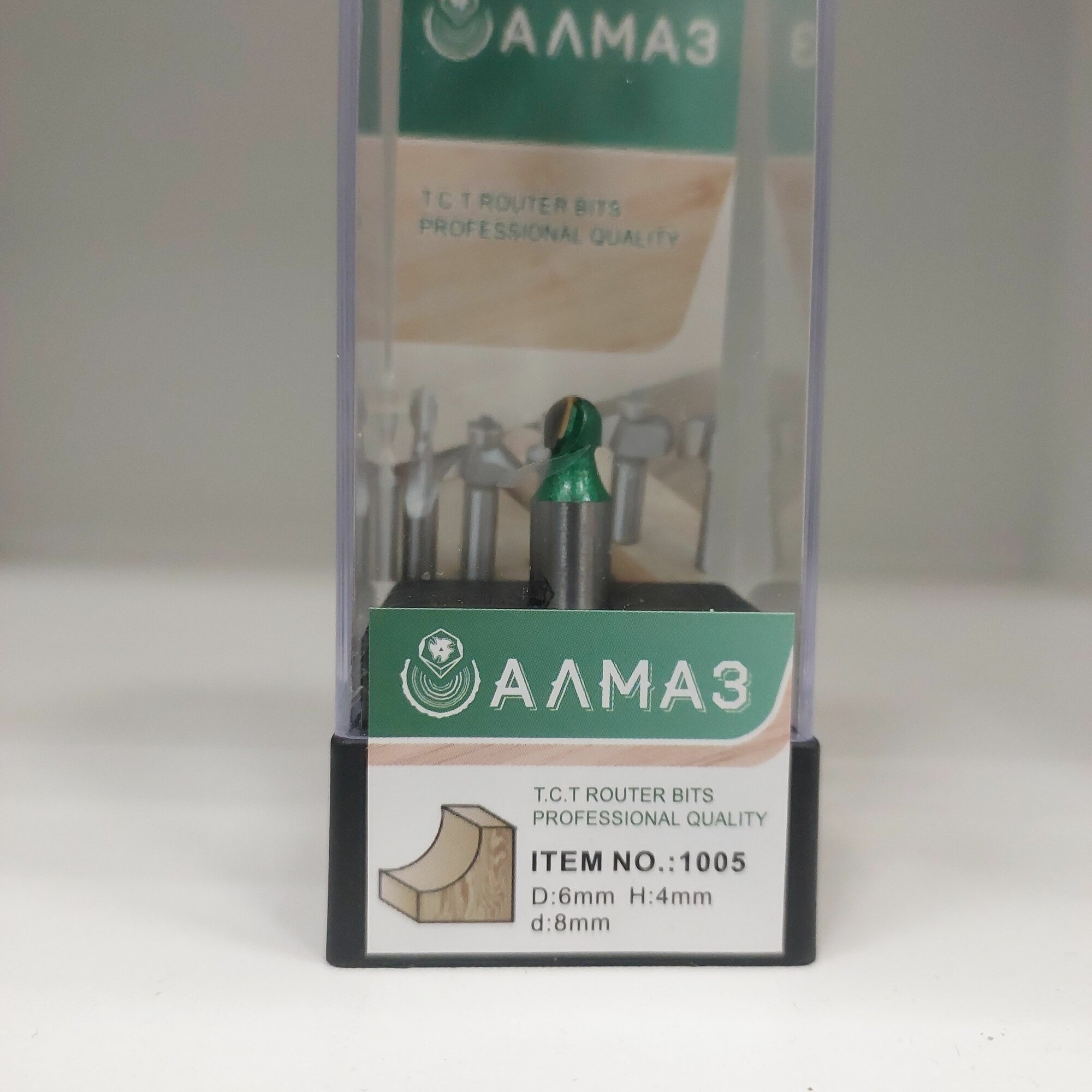 Фреза галтельная диаметр 6 мм Алмаз 1005 D:6mm I:4mm d:8mm