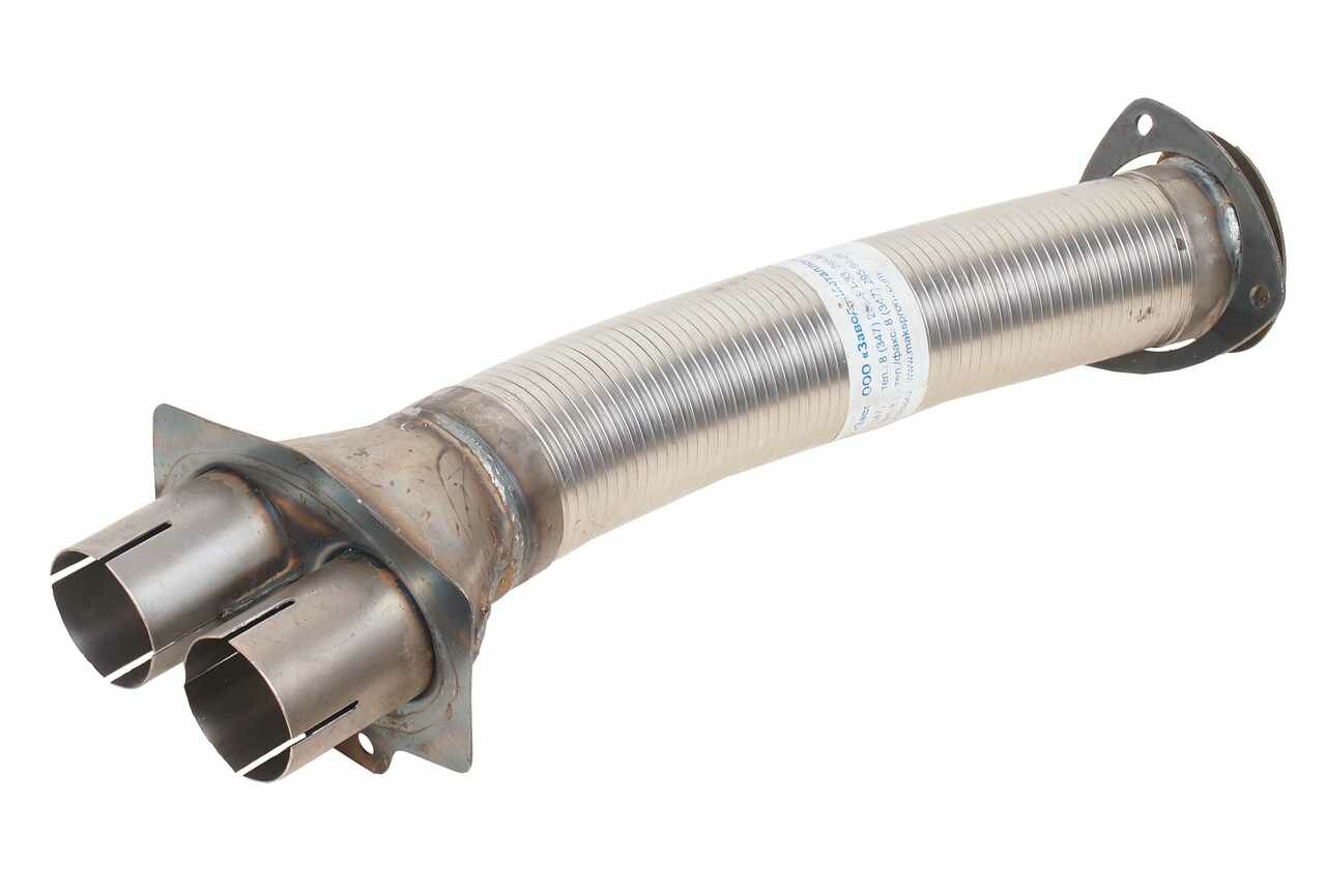 Металлорукав КАМАЗ в сборе L=661мм, D=90мм (нержавеющая сталь) металлокомпенсатор, 000.4859.12.000, макспром