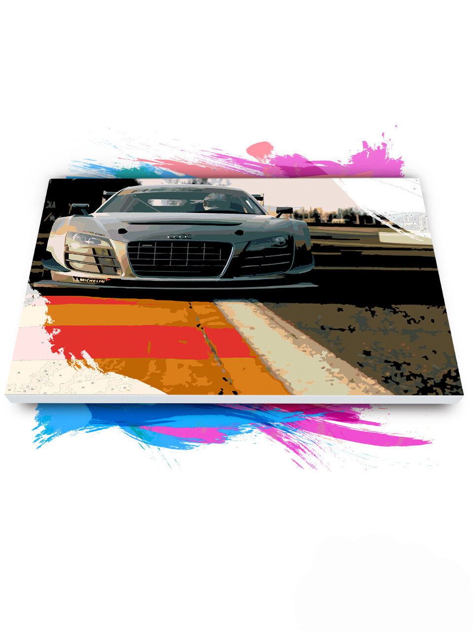 Картина по номерам на холсте Audi R8 постер, 40 х 60 см