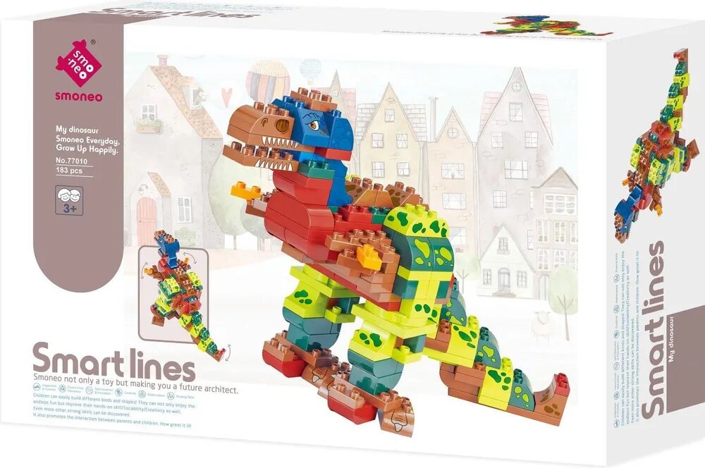 Конструктор Smoneo Динозавр, 183 дет. , 17010